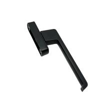China One Piece Die Cast Zinc Alloy Casement Door Handle Matte Black Powder Coating for sale