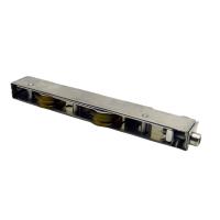 China Load Bearing Sliding Door Roller Dual Wheel Stainless Steel with Height Screw for sale