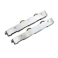 China Load Bearing Sliding Door Roller Dual Wheel Stainless Steel with Height Screw for sale