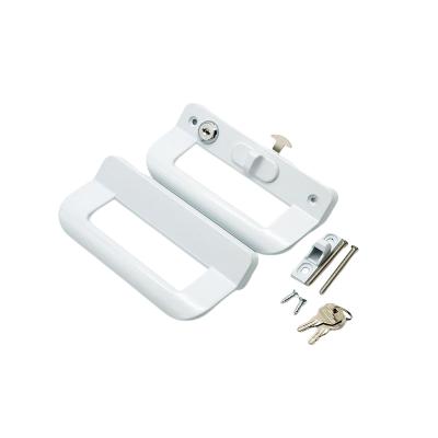 China Single Sided Sliding Door Lock with Zinc Alloy Hook Latch Screen Security for sale