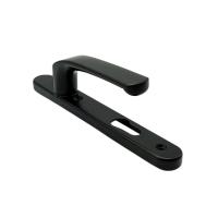 China Matte Powder Coating Double Sided Swing Door Handle One Piece Zinc Alloy Die Casting for sale