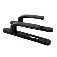 China Matte Powder Coating Double Sided Swing Door Handle One Piece Zinc Alloy Die Casting for sale
