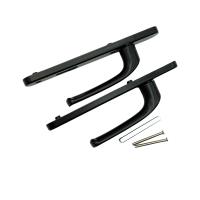 China Matte Powder Coating Double Sided Swing Door Handle One Piece Zinc Alloy Die Casting for sale