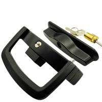 China Australian Style D Handle Sliding Door Lock Zinc Alloy Body for Screen Doors for sale