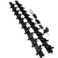China Aluminum Plastic Venetian Blind Frame Guide Rail Tilt Sync Linkage Bracket for sale