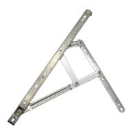 China 16-inch  22-slot 3.0mm-thick 304 Stainless Steel Heavy-Duty Four-Link Casement Window Friction Stay for sale