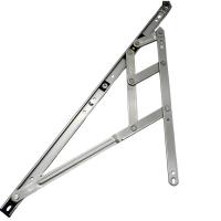 China 304 Stainless Steel Five Link Casement Window Hinges Heavy Duty 20 Inch 22 Slot for sale