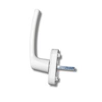China White Square Shaft Casement Window Handle with Electrostatic Spray Coating for sale