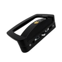 China Thickened Metal Body Double Sided Sliding Door Handle with Matte Black Finish for sale
