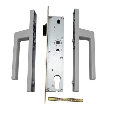 China Metal Body Sliding Door Handle with Integrated Lock Case Design Universal for sale