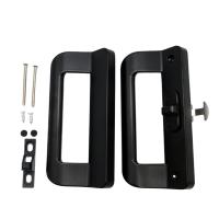 China Engineering Plastic Sliding Door Handle with Integrated Knob Locking Mechanism for sale