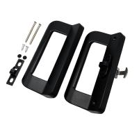 China Engineering Plastic Sliding Door Handle with Integrated Knob Locking Mechanism for sale