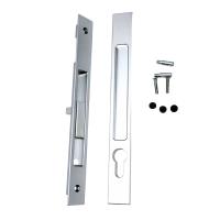 China Die Cast Flush Mounted Sliding Door Lock Handle with Standard Cutout Dimensions for sale