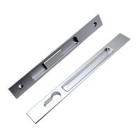 China Die Cast Flush Mounted Sliding Door Lock Handle with Standard Cutout Dimensions for sale