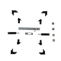 China Universal Diamond Mesh Hidden Hook Lock for Two Three Panel Screen Windows for sale