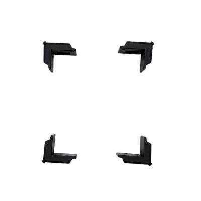 China Inner Frame Engineering Plastic Corner Bracket Right Angle for Hidden Mesh Window for sale