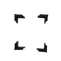 China Inner Frame Engineering Plastic Corner Bracket Right Angle for Hidden Mesh Window for sale
