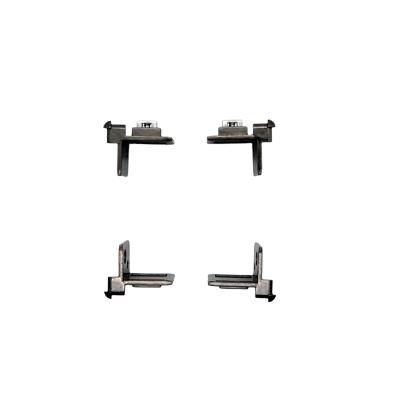 China Inner Frame Concealed Mesh Corner Bracket for Three Panel Sliding Screen Window for sale