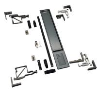 China Flat Aluminum Alloy Pocket Lock Recessed Design Hardware for Screen Window for sale