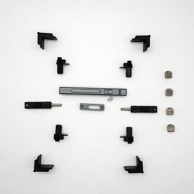 China Hardware Kit for 3-Panel Sliding Screen with Concealed 2&3-Panel Hook Lock for sale