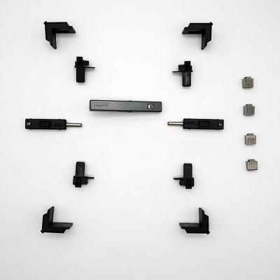 China Hardware Kit for 3-Panel Sliding Screen with Straight Type 3-Panel Password Lock for sale