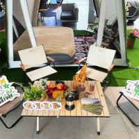 China Load 120kg Comfortable Camping Chairs Mesh Material 67*54*35cm Fold Up Camping Chairs for sale