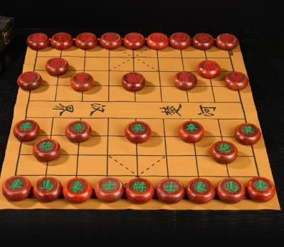 China Rectangular Wooden Chinese Chess For 12+ Age  Beautiful Design And Customization Option for sale