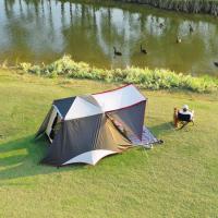 China Outdoor Automatic Quick Family Camping Tent Silver Coating Sunscreen 4-6 Person Tent for sale