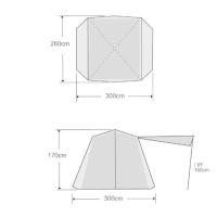 China Outdoor Automatic Quick Family Camping Tent Silver Coating Sunscreen 4-6 Person Tent for sale