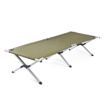 China Outdoor Ultra Light Aluminum Alloy Camping Folding Bed for hiking picnics for sale