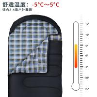 China Outdoor Camping Sleeping Bag Thickened And Widened For Warmth Ultra Light And Sealed for sale