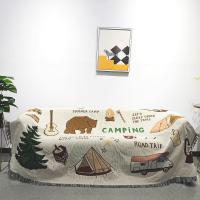 China cotton Camping Blanket Moisture Proof Picnic Mat Jacquard Tapestry for sale