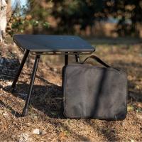 China Camping Folding Portable Fishing Stool Aluminum Alloy Bench Tactical Stool With Storage Bag for sale
