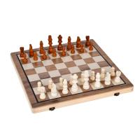 China Wooden Magnetic Chess Walnut 2 In 1 Folding Chess Adult And Children'S Competitive for sale
