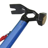 China Multifunctional Tent Hammer Portable Camping Hammer Anti Noise Cast Iron Brass Head for sale