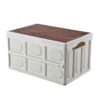 China Car Storage Box , Camping Folding Box Multifunctional Wooden Lid for sale
