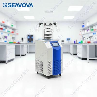 China 4kg Per Batch Lab Lyophilizer SS304 Chamber Laboratory Freeze Dryers for sale
