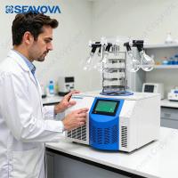 China 8 Port Manifold Type Benchtop Freeze Dryer -60C 3Kg Bench Top Lyophilizer for sale