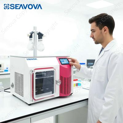 China Manifold Programmable Benchtop Freeze Dryer -88C 3Kg Lab Lyophilizer for sale