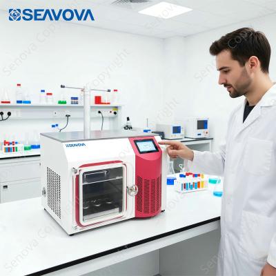 China -88C Pilot Freeze Dryer 3Kg Top Press Programmable Lab Scale Lyophilizer for sale