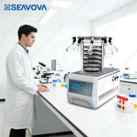 China SS304 Tabletop Freeze Dryer Senova Biotech Multi Pipeline Manifold Lab Lyophilizer for sale