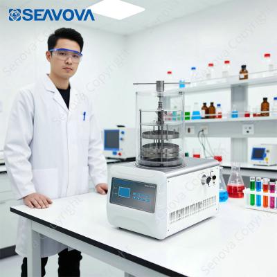 China 3Kg Laboratory Freeze Dryer SUS304 Lab Scale Freeze Dryer AC220V for sale