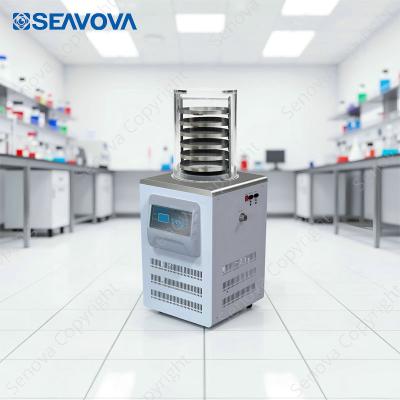 China Senova Biotech Vertical Freeze Dryer 6kg Small Freeze Dryer For Food for sale