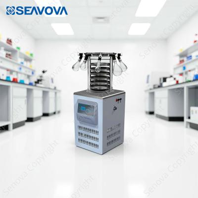 China -80C Vertical Laboratory Lyophilizer 3kg Capacity Mini Freeze Dryer for sale