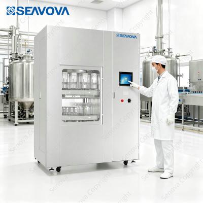 China Capacity 1000L Pharmaceutical Glass Washer With Double Doors for sale