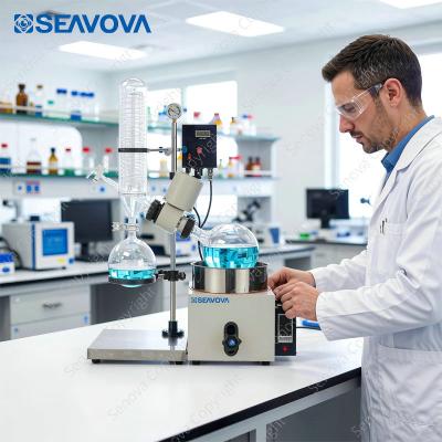 China 2L Manual Lift Rotary Evaporator NoVap-ML2 for sale