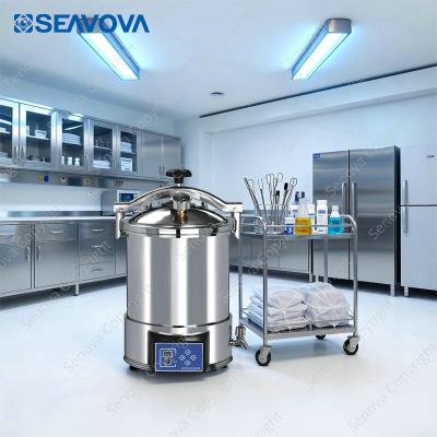 China Fully Stainless Steel Portable Autoclave 24L Portable Sterilizer Machine for sale