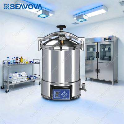 China Portable Steam Autoclave 18L Portable Stainless Steel Pressure Steam Sterilizer for sale