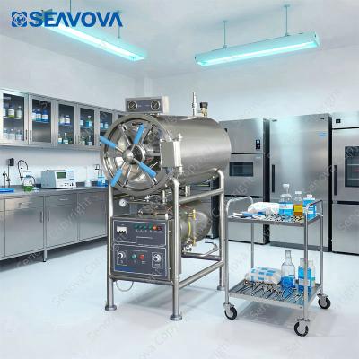 China 400L Horizontal Cylindrical Autoclave HCPS-B400 with Stainless Steel Structure for sale