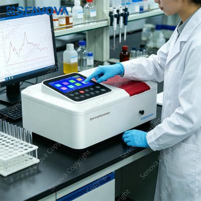 China Single Beam UV Vis Visible Spectrophotometer UB-500 with 2nm Bandwidth and 190-1100nm Wavelength for sale